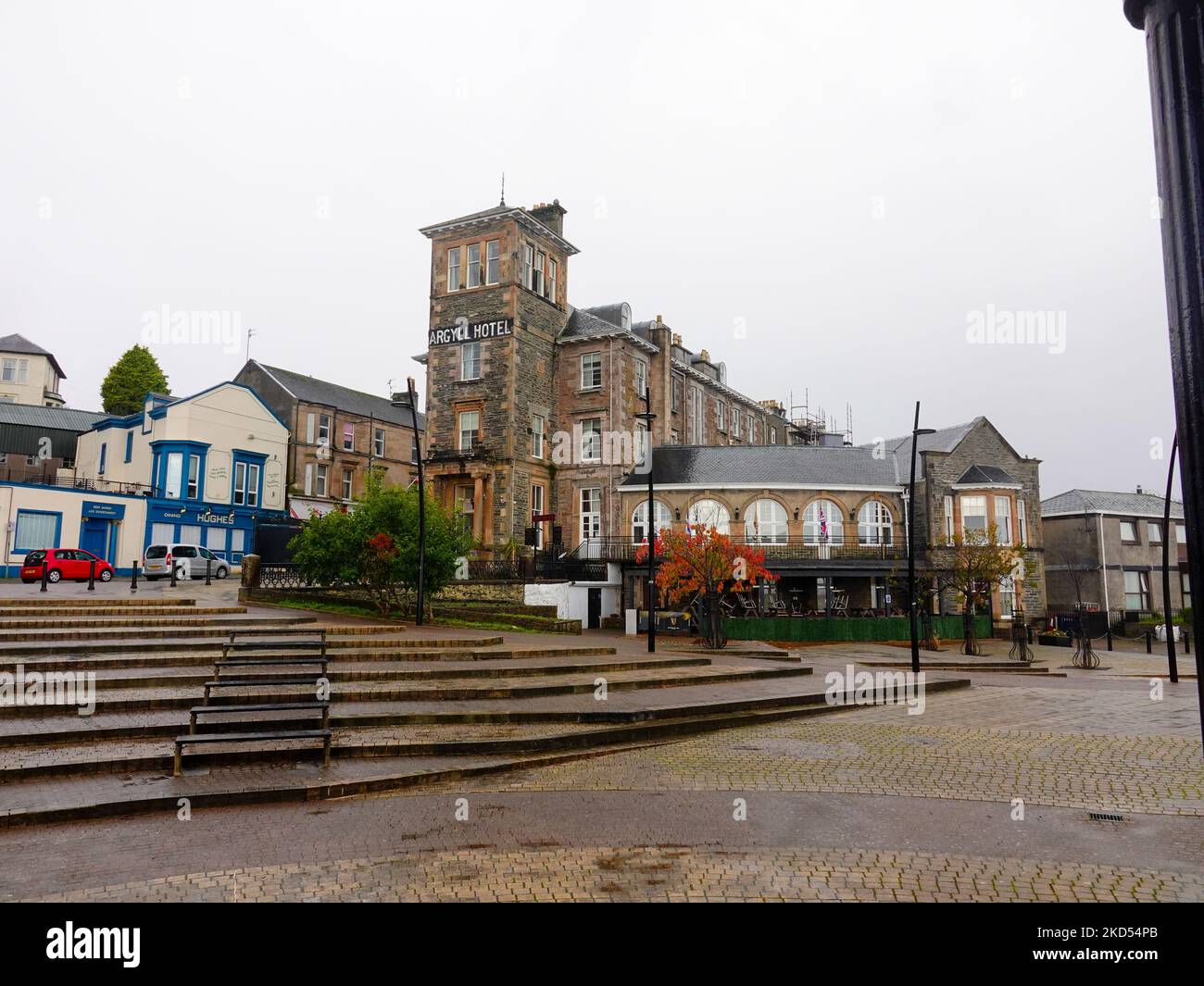 The Argyll Hotel located in the town of Dunoon, Scotland, UK, on a ...