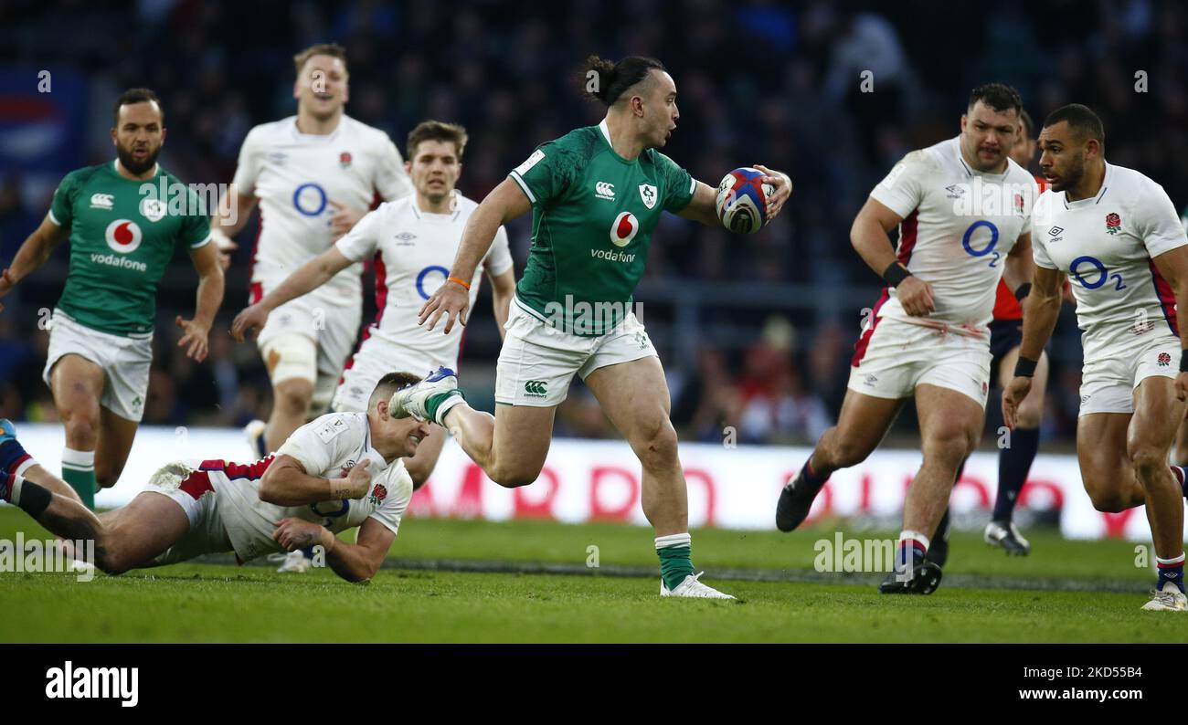 James Lowe of Ireland (Leinster) during Guinness six Nations match ...