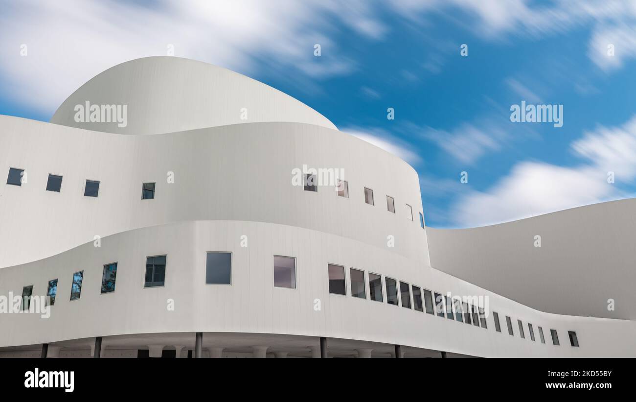 Beautiful White Theaters Building Architecture Stock Photo - Alamy