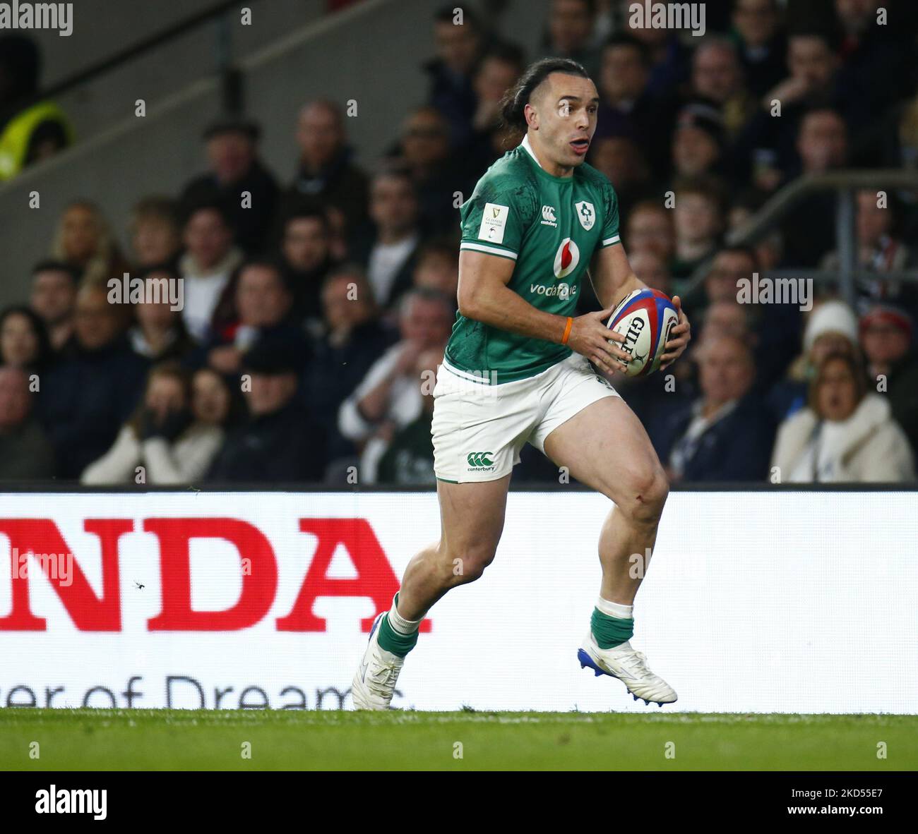 James Lowe of Ireland (Leinster) during Guinness six Nations match ...