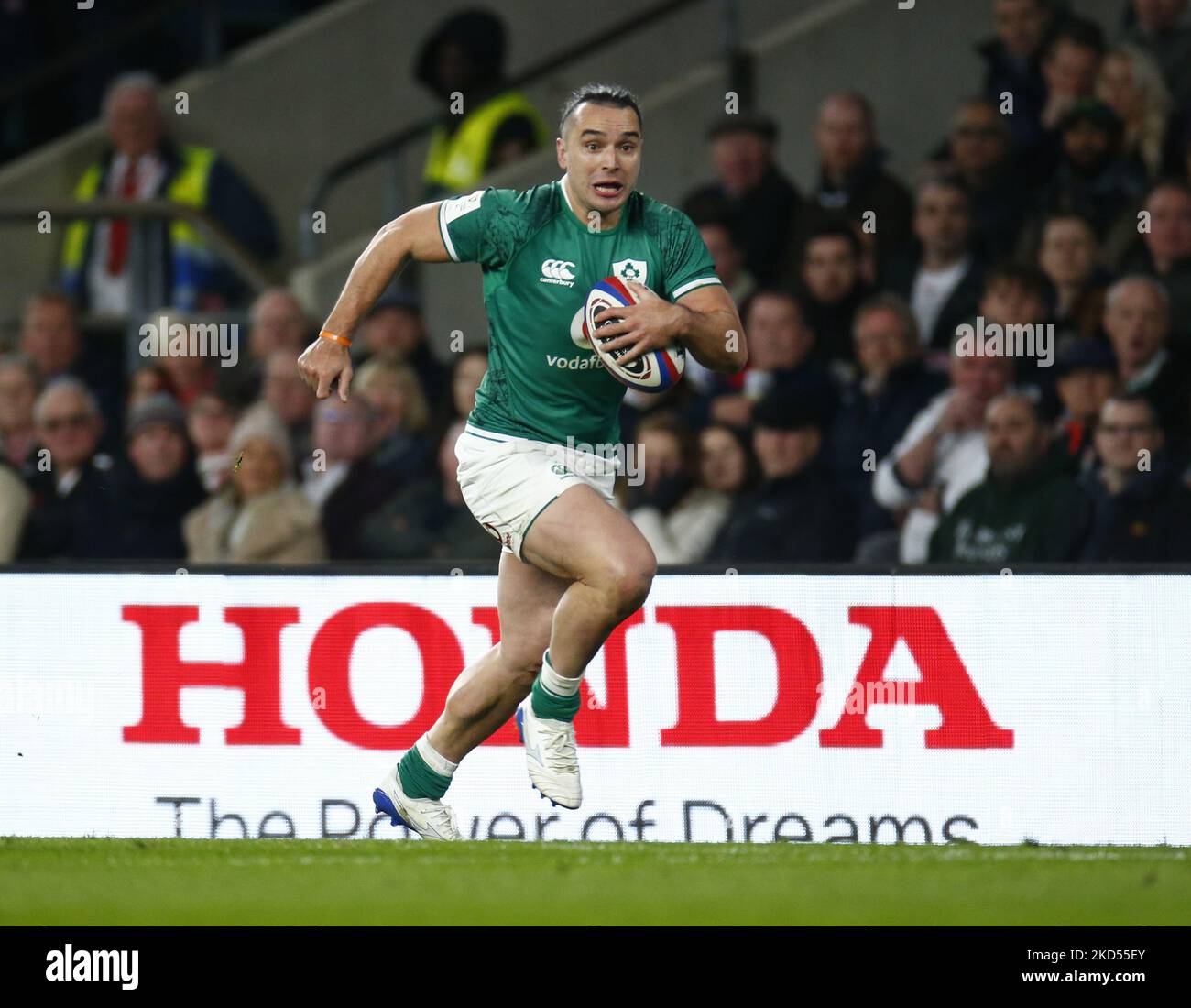 James Lowe of Ireland (Leinster) during Guinness six Nations match ...