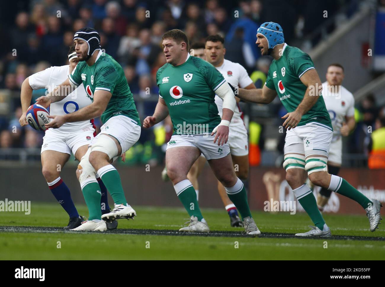 Caelan Doris of Ireland (Leinster) during Guinness six Nations match ...