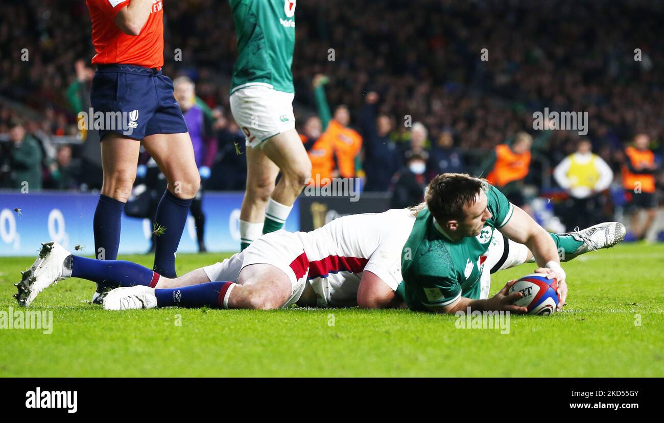 Jack Conan of Ireland (Leinster) during Guinness six Nations match ...
