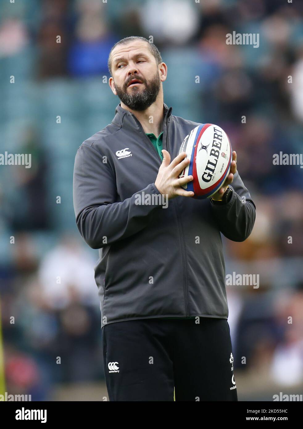 Andy Farrell Head Coach of Ireland during Guinness six Nations match ...