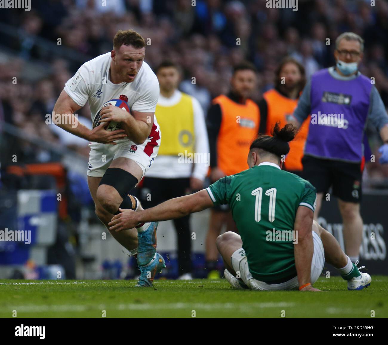 Sam Simmonds of England during Guinness six Nations match between ...