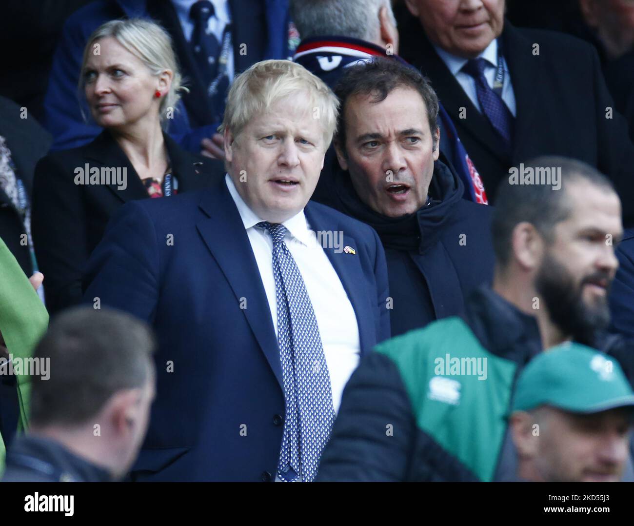 Boris Johnson, U.K. prime minster before kick off during Guinness six ...