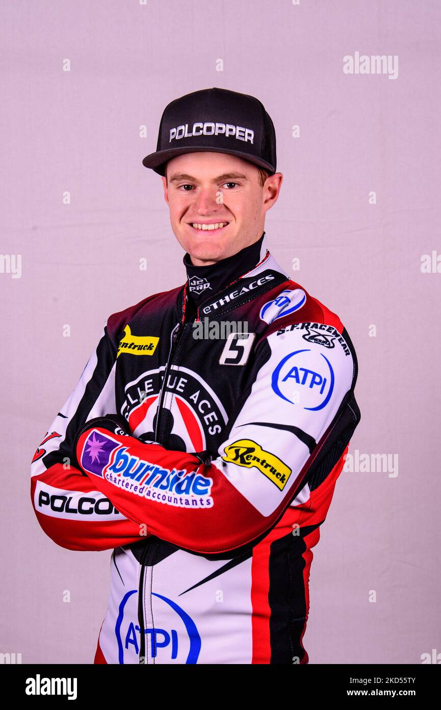 Brady Kurtz - Belle Vue 'ATPI' Aces during the Belle Vue Speedway Media ...