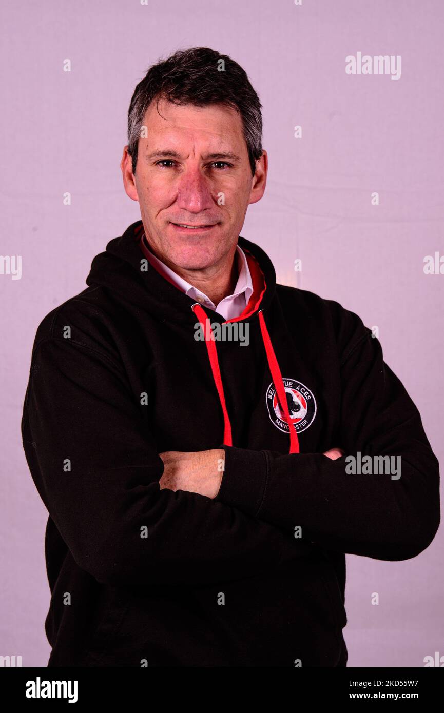 Mark Lemon, manager of the Belle Vue 'ATPI' Aces during the Belle Vue ...