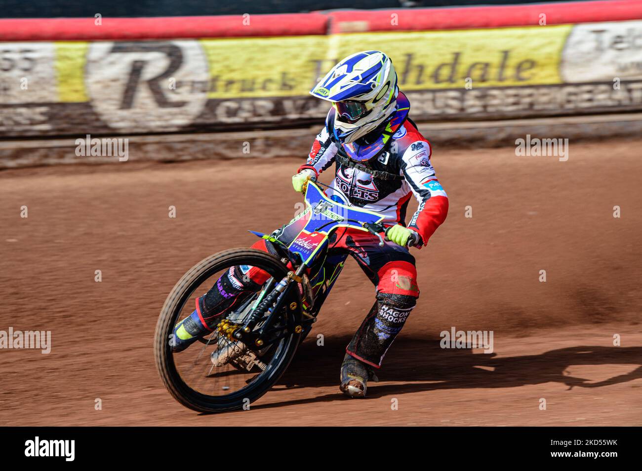 Nathan Ablitt in action during the Belle Vue Speedway Media Day at the ...