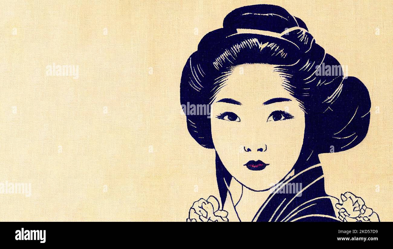 Oshiroi makeup hi-res stock photography and images - Alamy