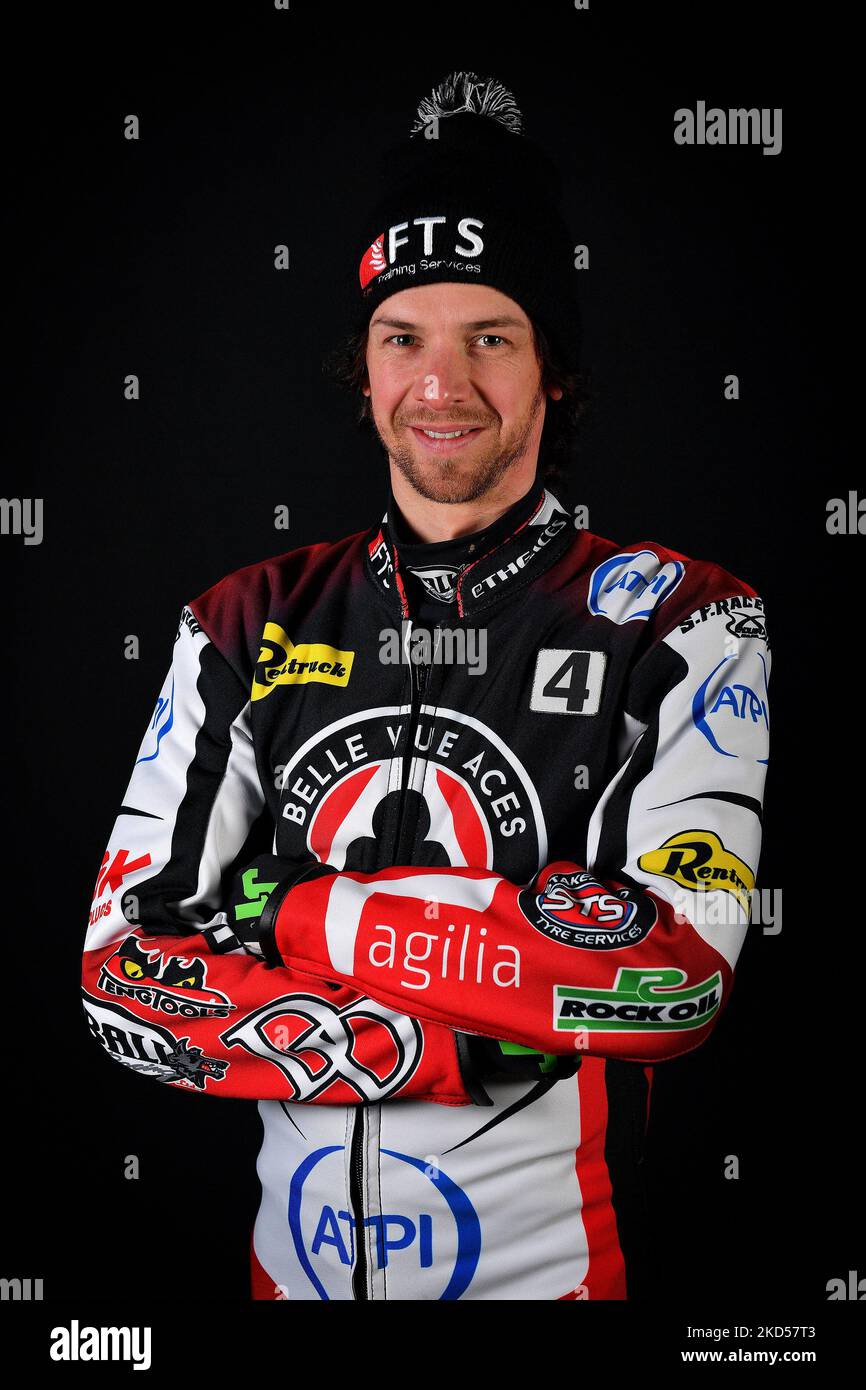 Charles Wright of Belle Vue ATPI Aces during the Belle Vue Aces Press ...