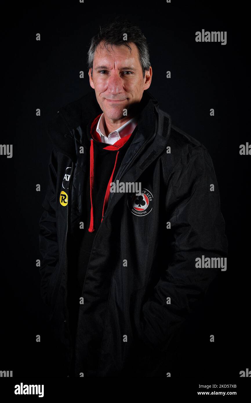 Mark Lemon (Team Manager) of Belle Vue ATPI Aces during the Belle Vue ...