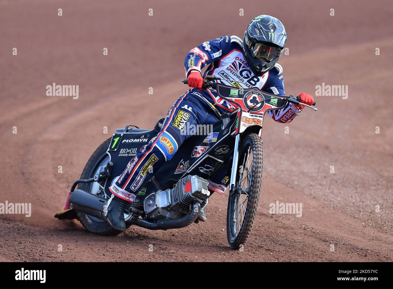 Dan Bewley during the Belle Vue Aces Press day at the National Speedway ...
