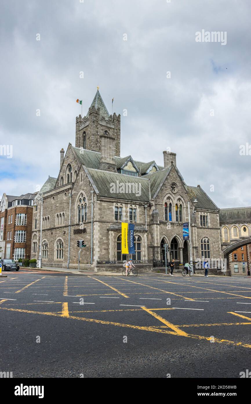 A view of an old Christ Church Cathedral in Dublin, Ireland Stock Photo ...