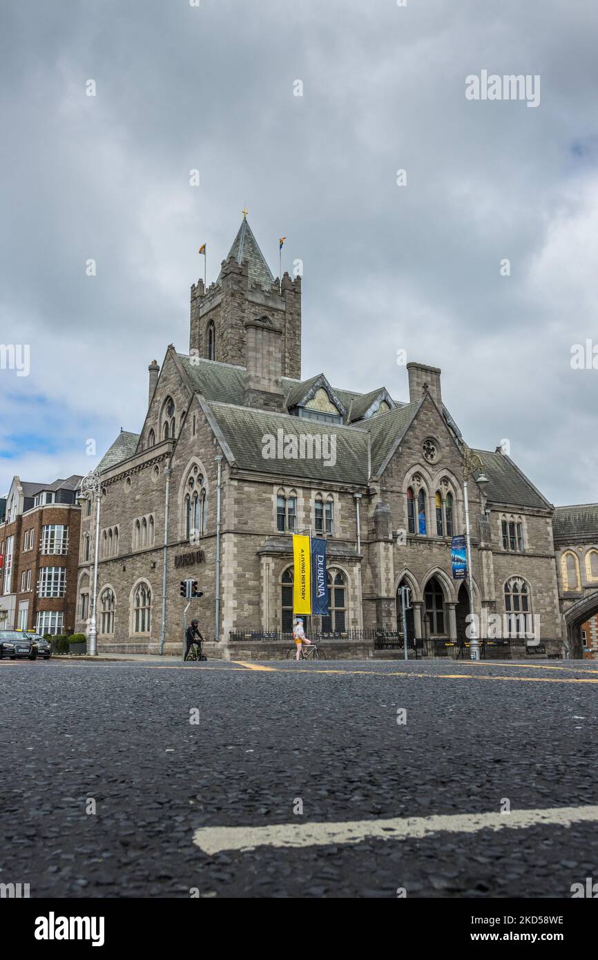A view of an old Christ Church Cathedral in Dublin, Ireland Stock Photo ...