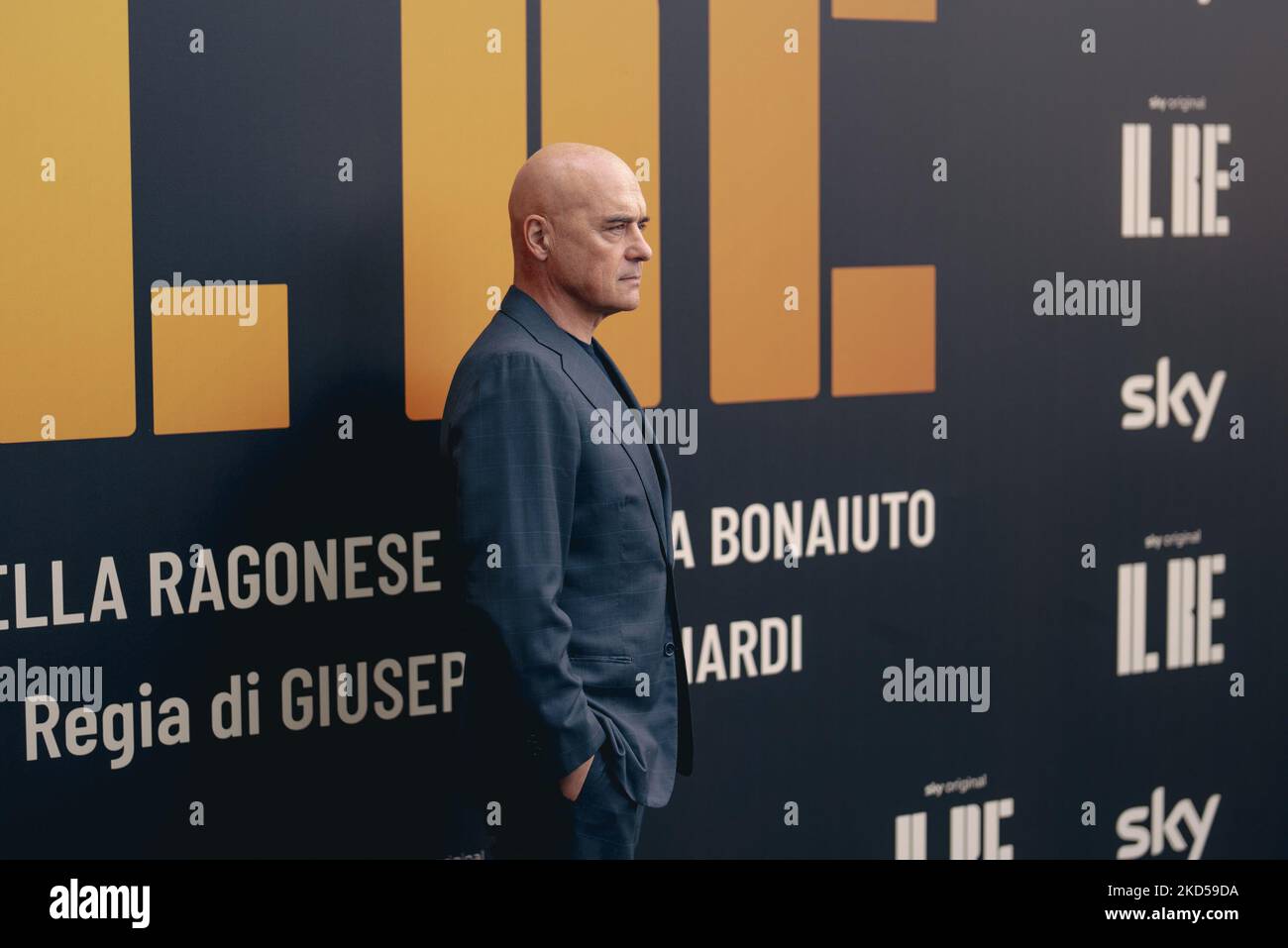 The actor Luca Zingaretti attends the photocall of the new series Sky ...
