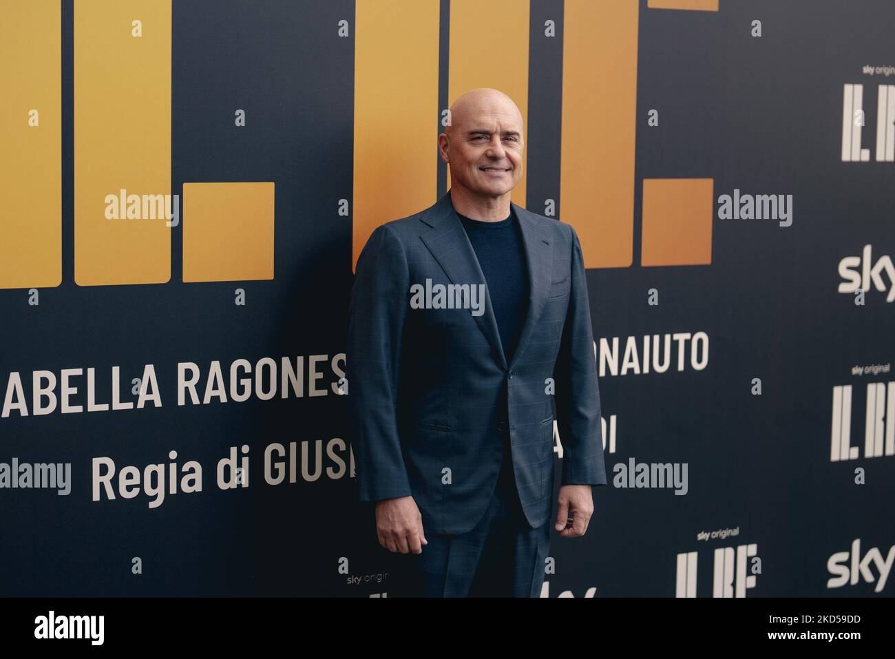 The actor Luca Zingaretti attends the photocall of the new series Sky ...