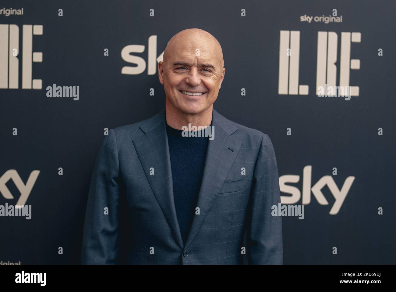 The actor Luca Zingaretti attends the photocall of the new series Sky ...
