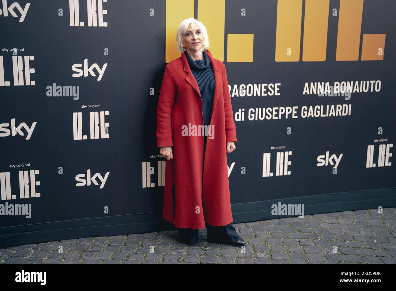 The actress Anna Bonaiuto attends the photocall of the new series Sky ...