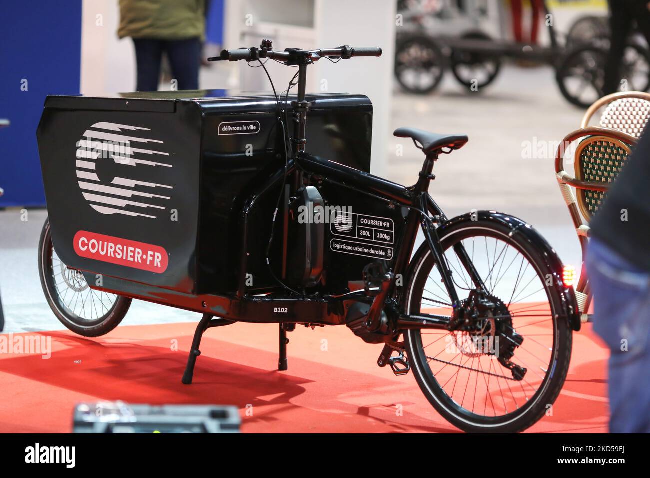 New electrically powered vehicles for the urban mobility are exhibited ...