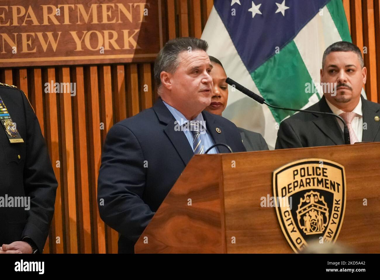 NYPD Chief of Detectives James Essig speaks to the media about the ...