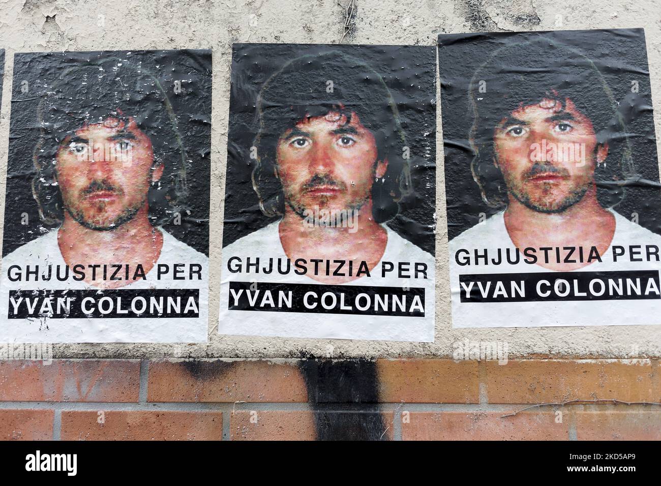 A photograph taken in Paris on March 16, 2022 shows the picture of Yvan ...