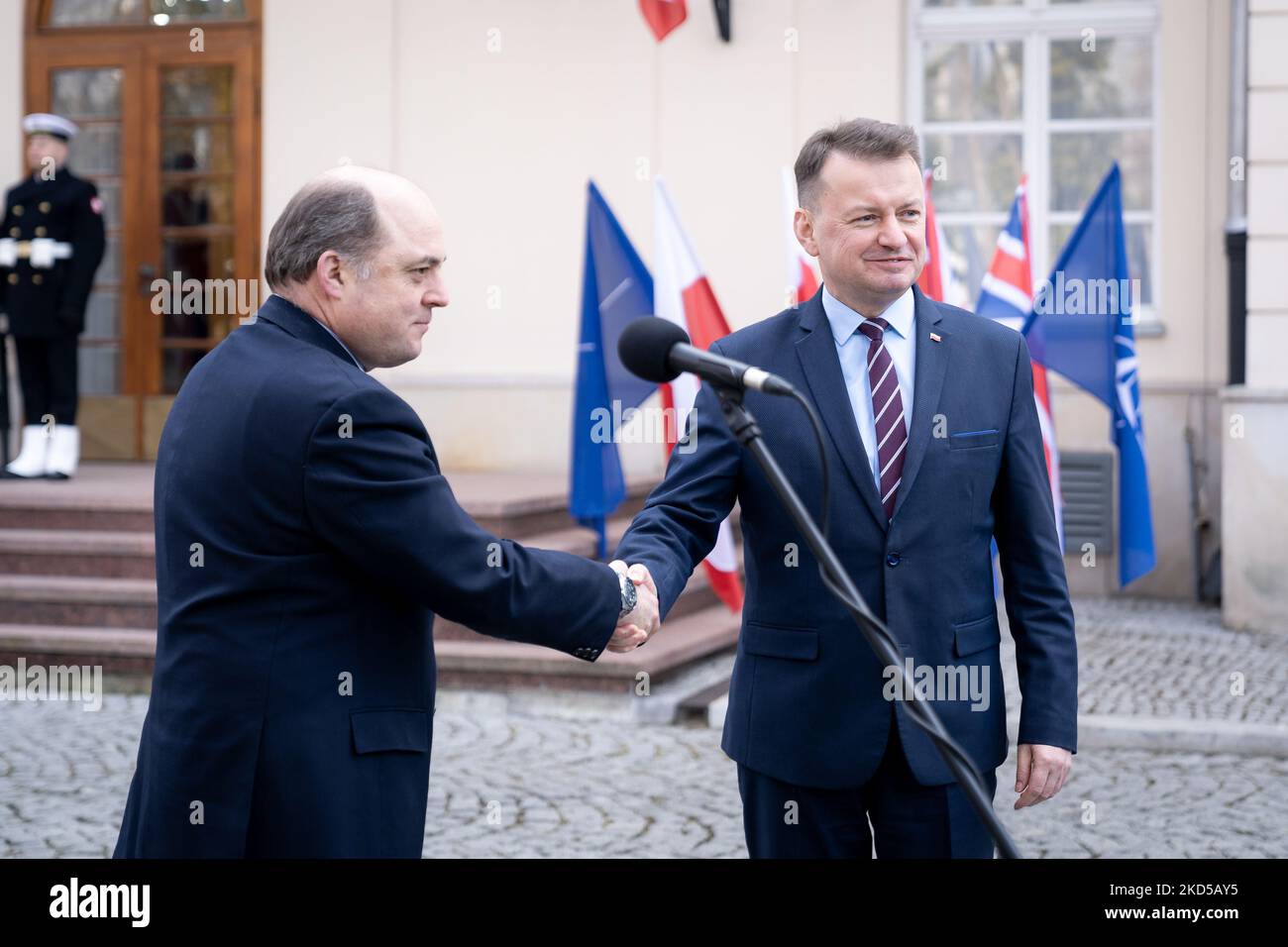 British Defence Secretary Ben Wallace and Polish Defence Minister ...