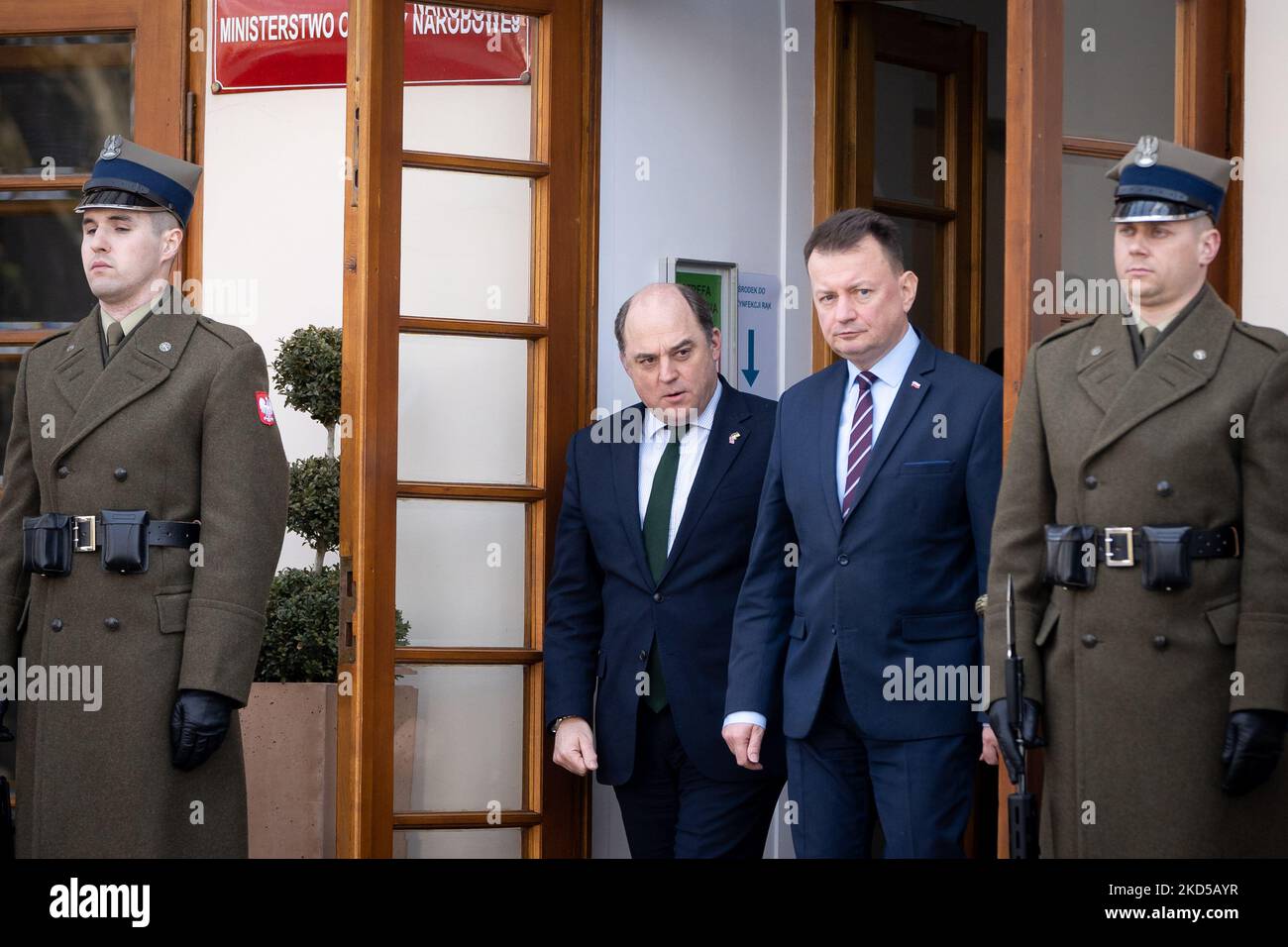 British Defence Secretary Ben Wallace and Polish Defence Minister ...
