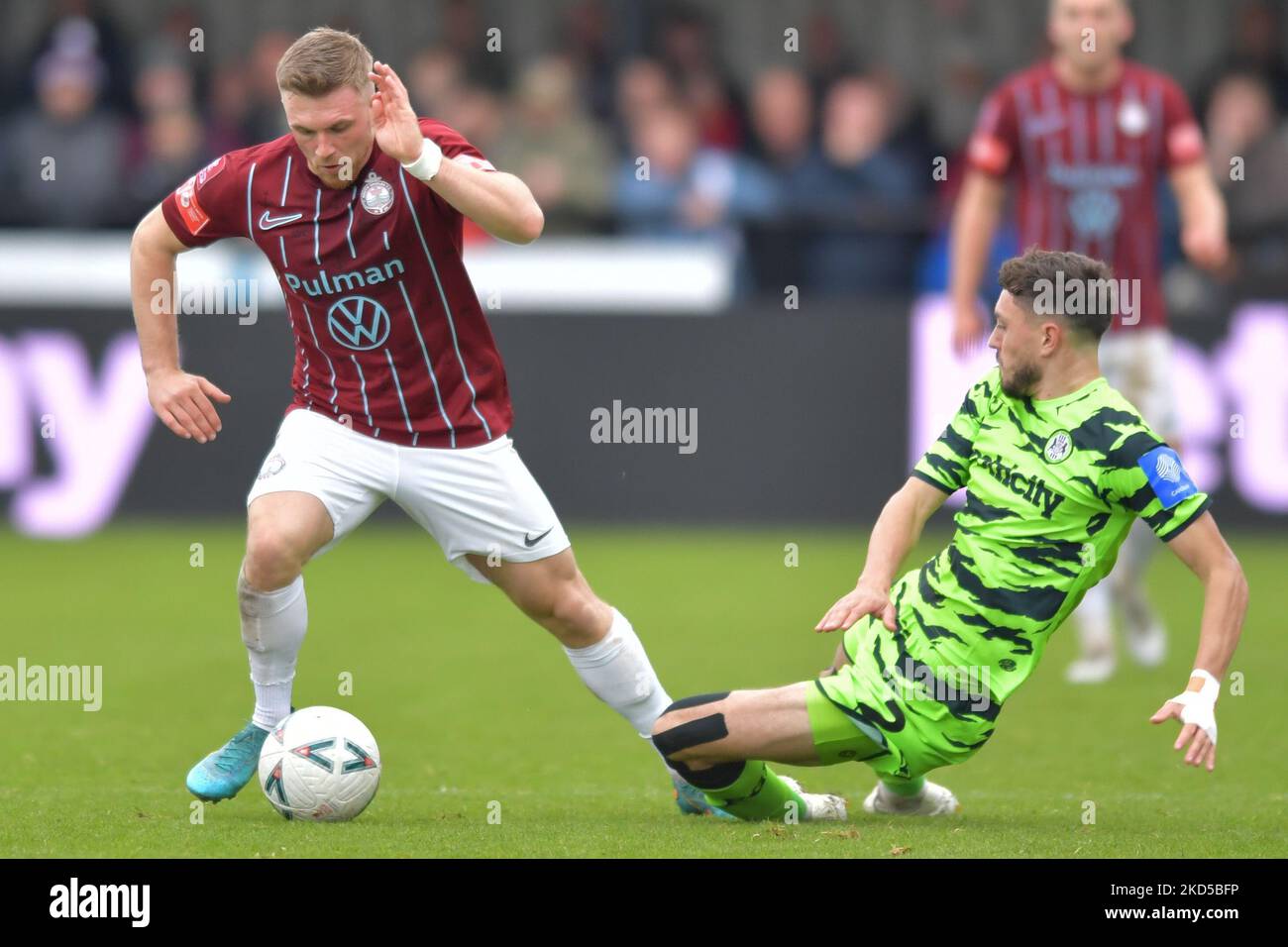 South Shields, UK. 05th Nov, 2022. South Shield's Mackenzie Heaney gets ...