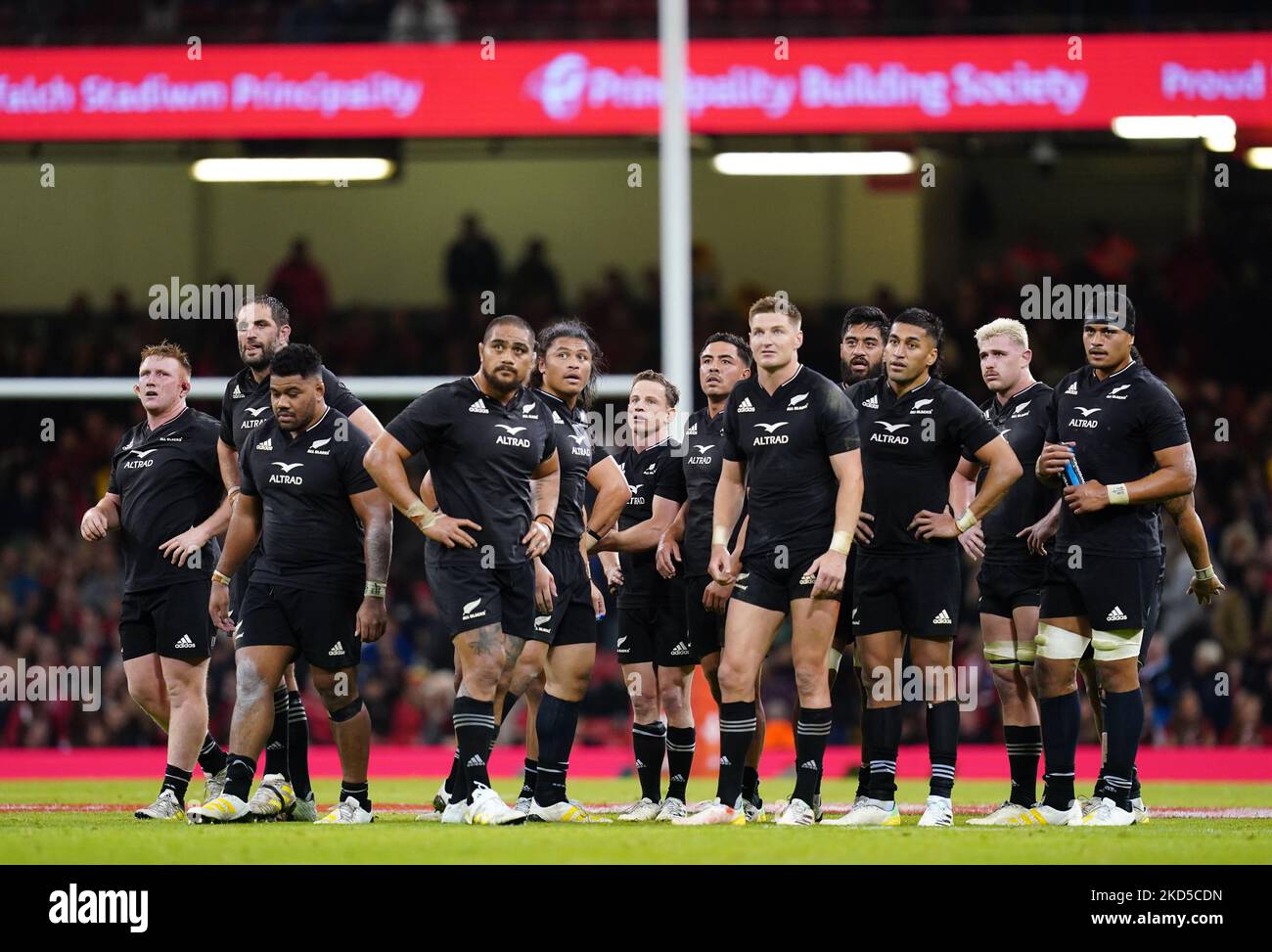 New Zealand players react following the Autumn International match at ...