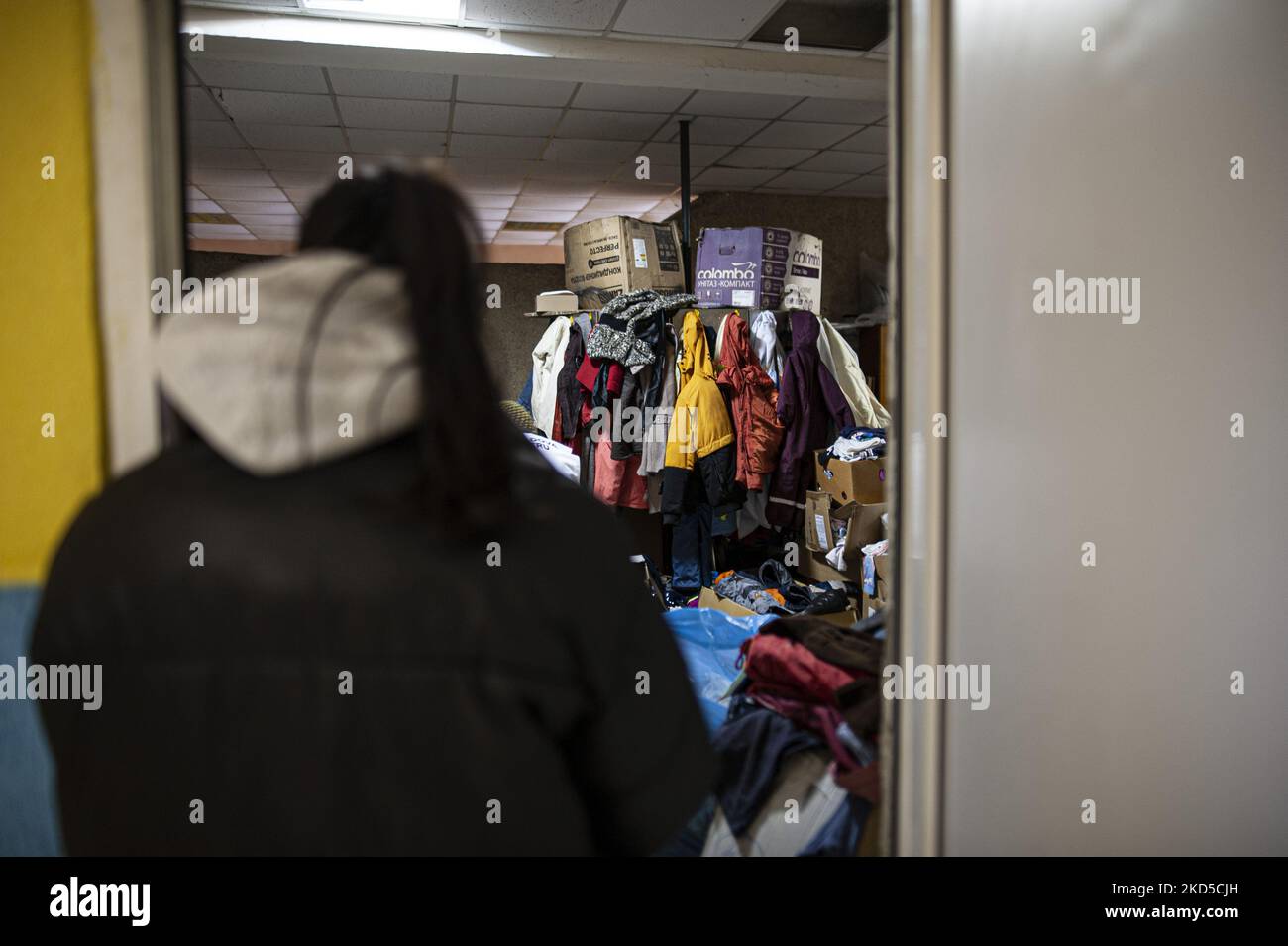 Manej, an international sports centre that now houses refugees, almost ...
