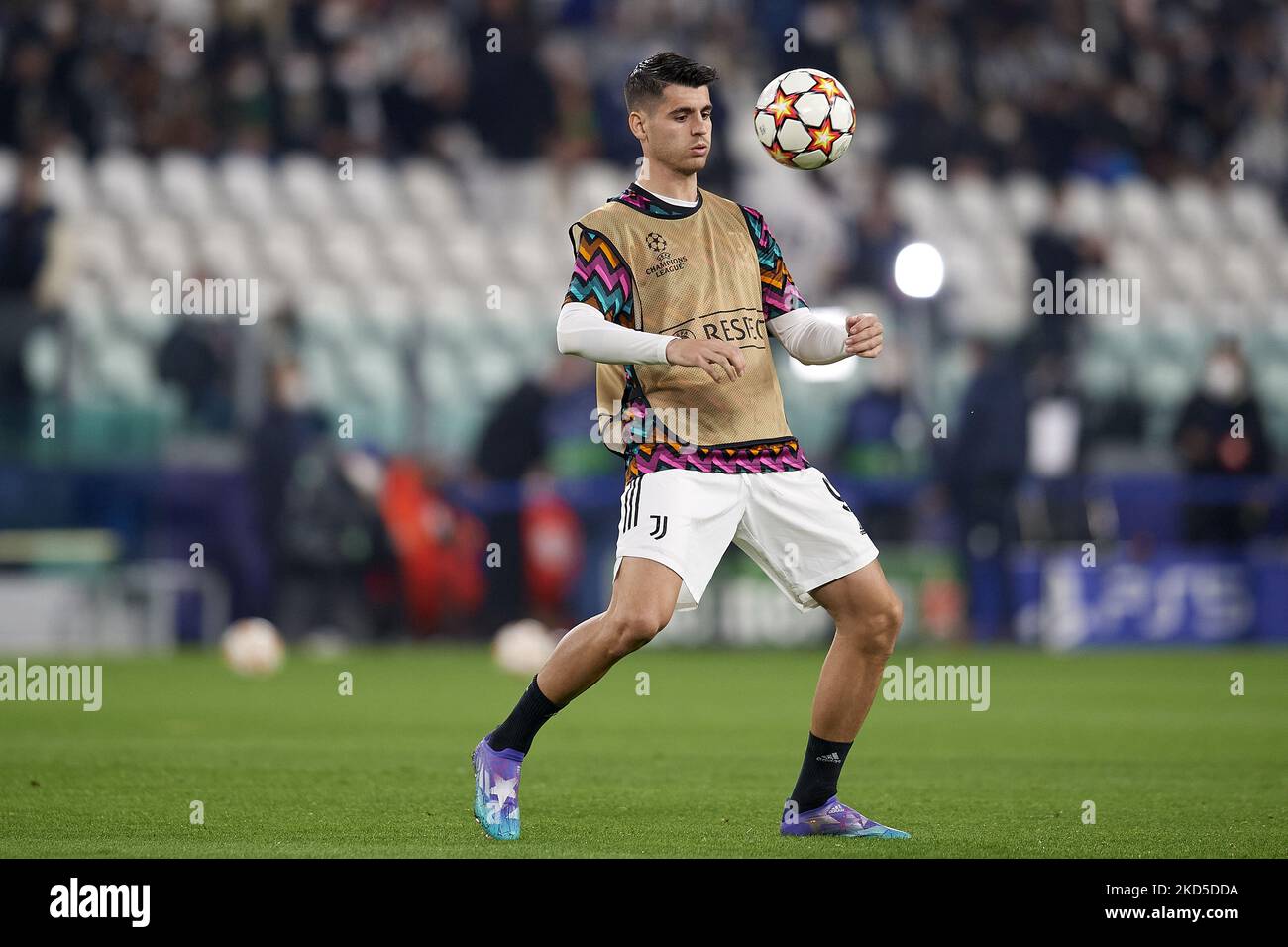 Alvaro Morata of Juventus in action during the UEFA Champions League ...