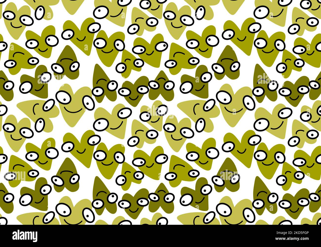 Valentines hearts seamless cartoon pattern for wrapping paper and kids ...