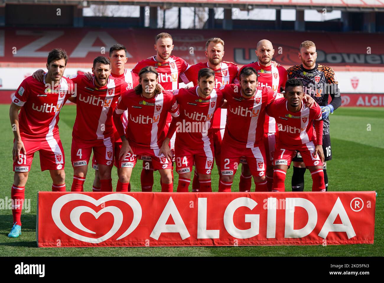 Ac Monza Team during AC Monza against Football Club Crotone, Serie B ...