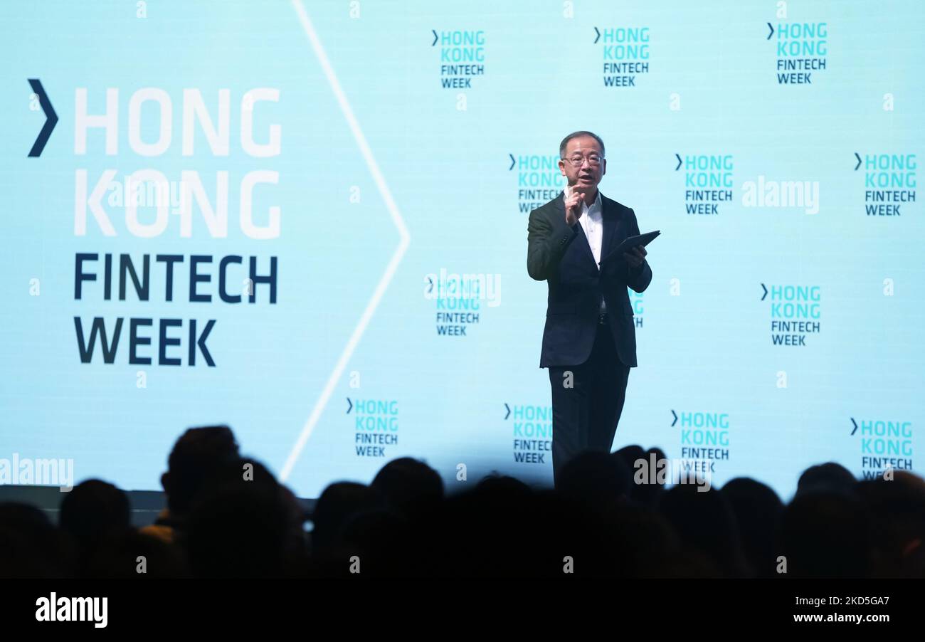 Chief Executive of the Hong Kong Monetary Authority (HKMA) Eddie Yue ...