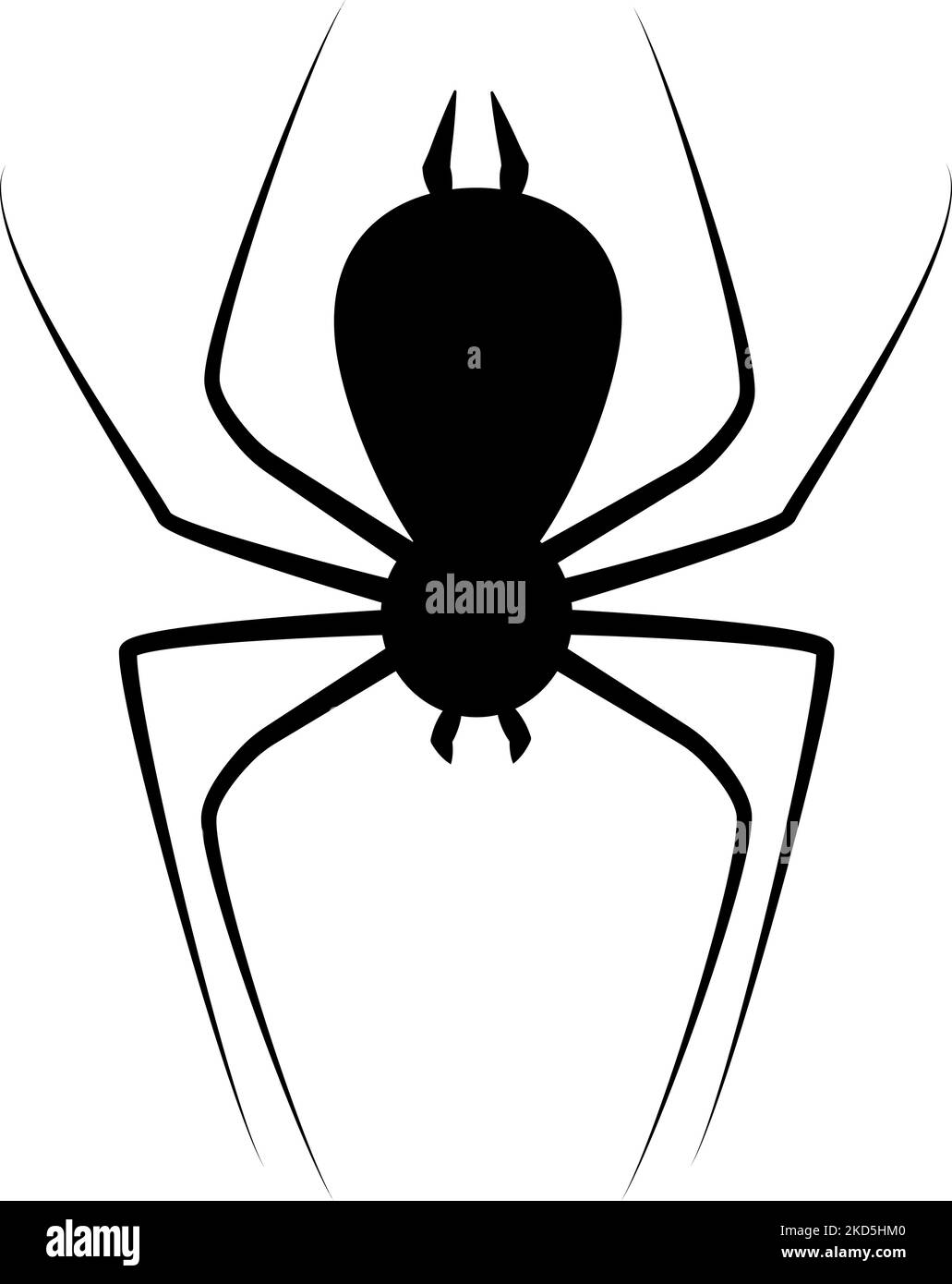 Halloween spider's vector. Black spider on white background free vector ...