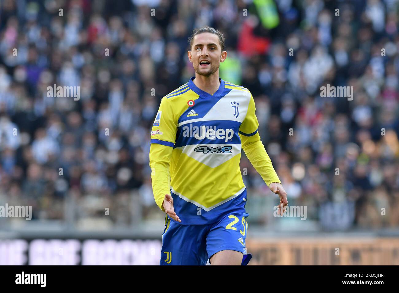 Adrien Rabiot of Juventus FC in action during the Serie A 2021/22 match ...