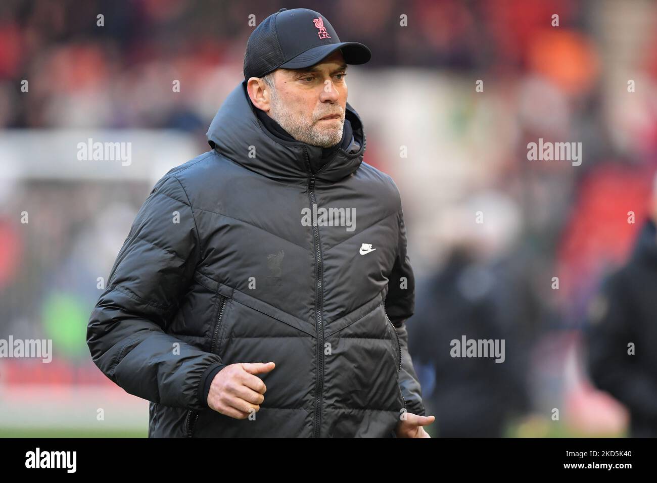 Jurgen Klopp, manager of Liverpool during the FA Cup match between ...