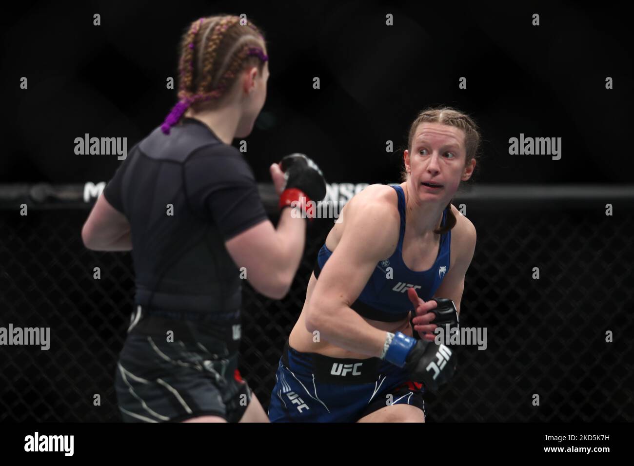 Elise Reed in action against Cory McKenna during UFC Fight Night 204 at ...