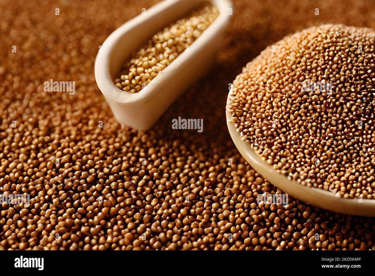 A top view of a stack of mustard seeds in bowls Stock Photo - Alamy