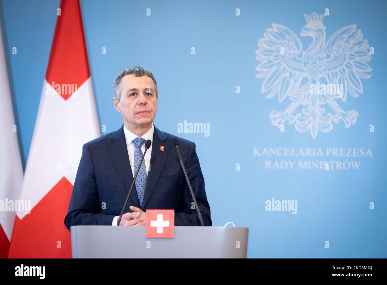 Swiss President Ignazio Cassis meets Polish Prime Minister Mateusz ...