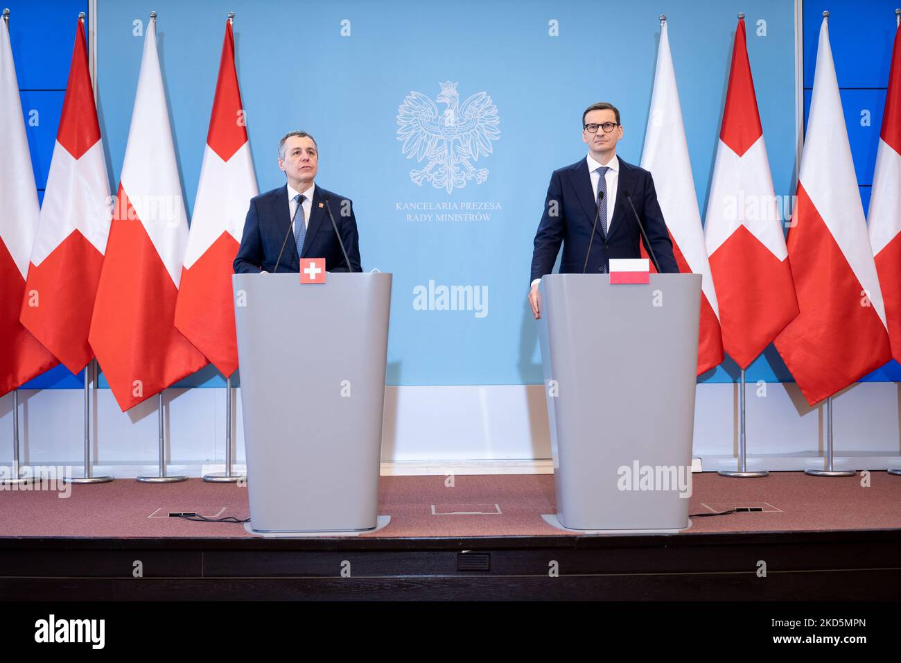 Swiss President Ignazio Cassis meets Polish Prime Minister Mateusz ...