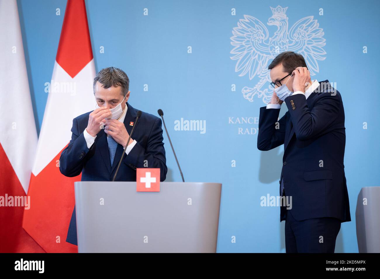Swiss President Ignazio Cassis meets Polish Prime Minister Mateusz ...