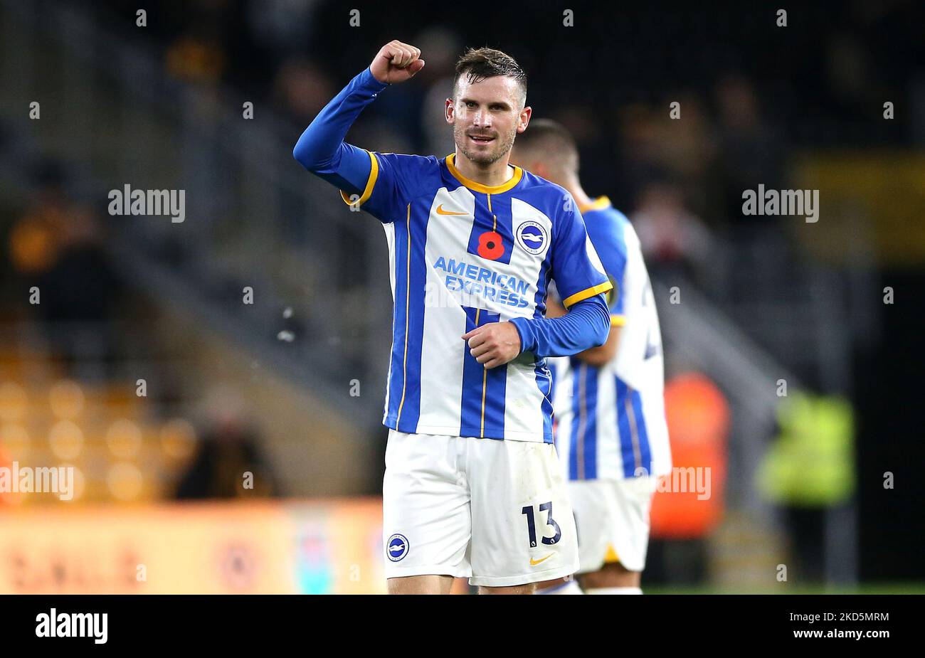 Brighton and Hove Albion's Pascal Gross celebrates victory after the ...