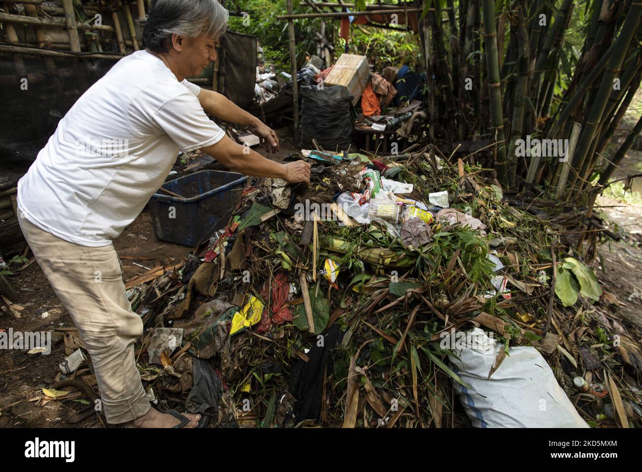 Usman Firdaus, the founder of the Ciliwung Lovers Community (Mat Peci ...