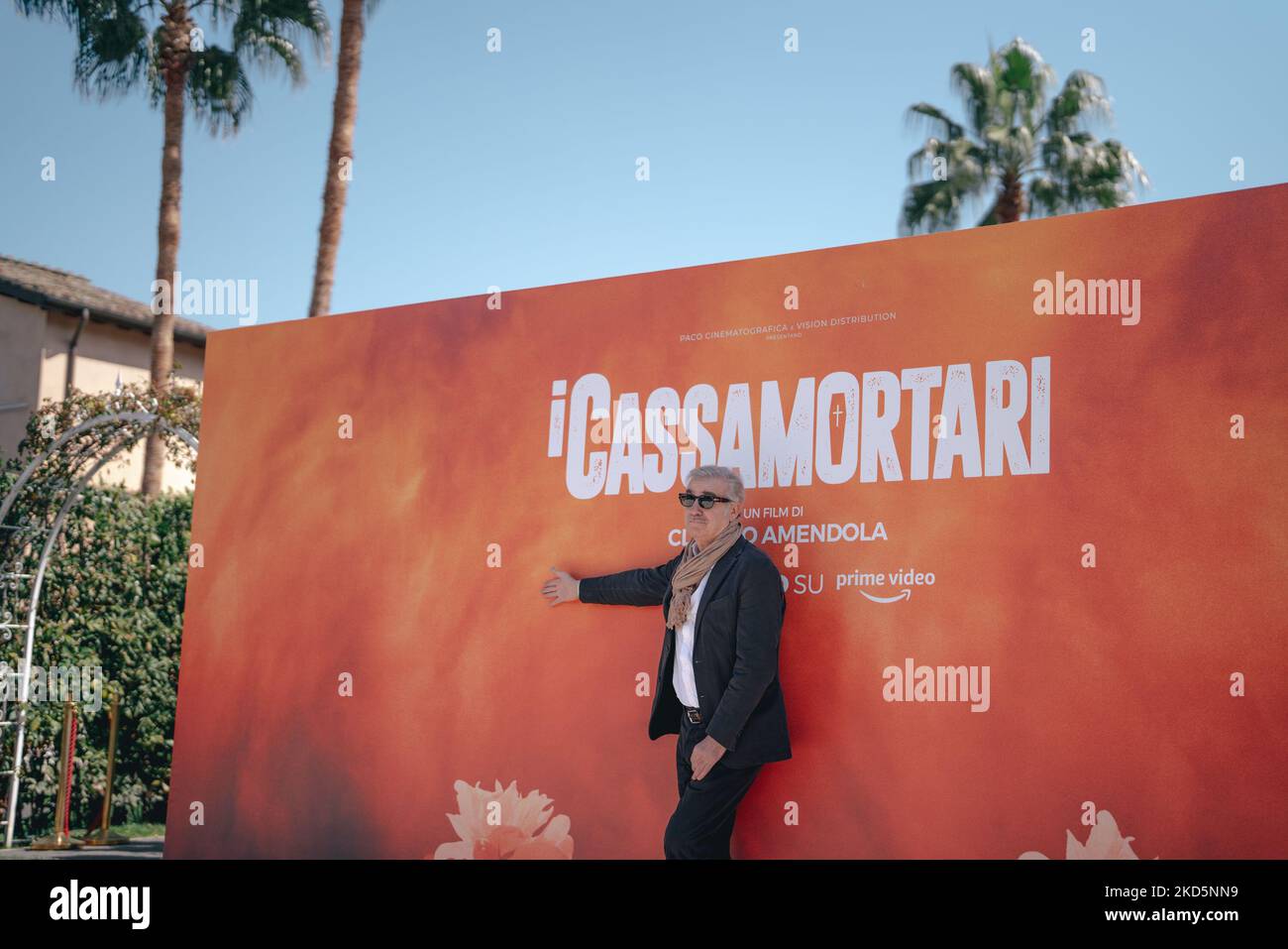 Actor Massimo Ghini attends the photocall of the movie "I Cassamortati ...