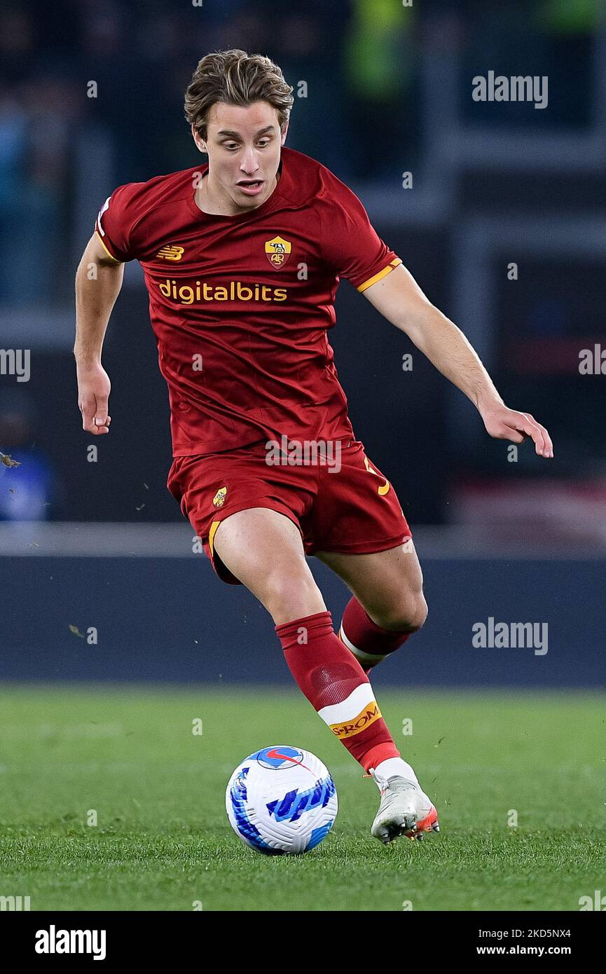 Edoardo Bove of AS Roma during the Serie A match between AS Roma and SS ...