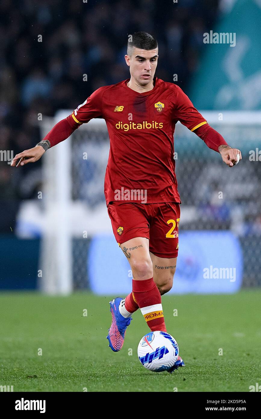 Gianluca Mancini of AS Roma during the Serie A match between AS Roma ...