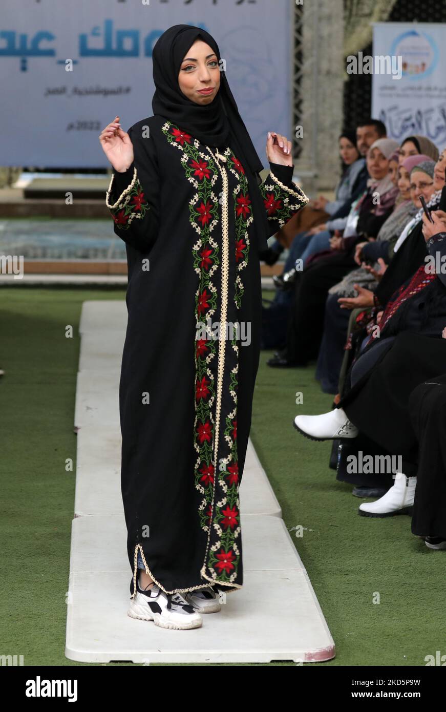 A young Palestinian woman an early 20th century traditional Palestinian ...