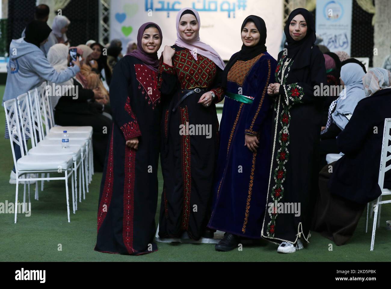 A young Palestinian woman an early 20th century traditional Palestinian ...